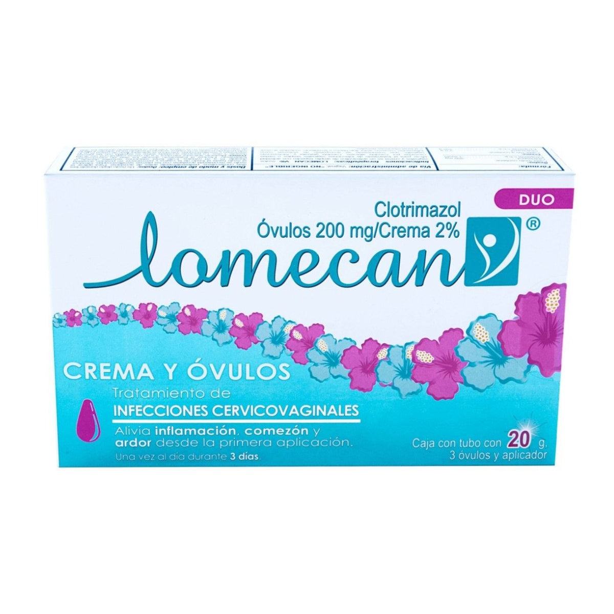 LOMECAN V DUO OVULOS C/3 Y CRA 20 GR